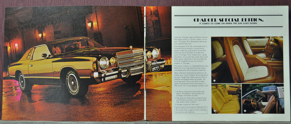 1977 Dodge Charger Sales Brochure | Vintage Dodge Muscle Car – Vintage ...