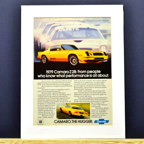 1979 Chevrolet Camaro Z28 Vintage Ad – Muscle Car Gift & Wall Art ...