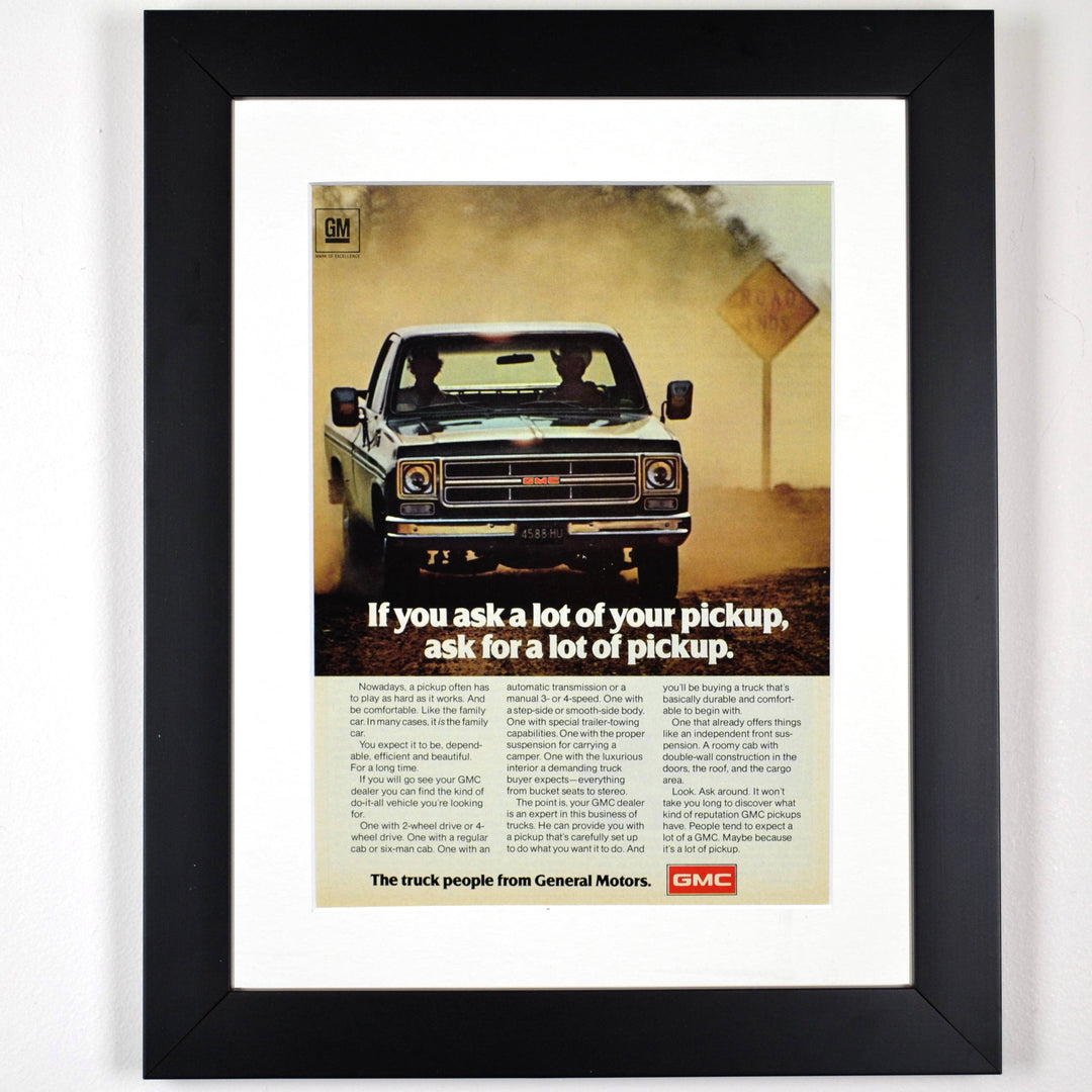GMC truck – Vintage art garage