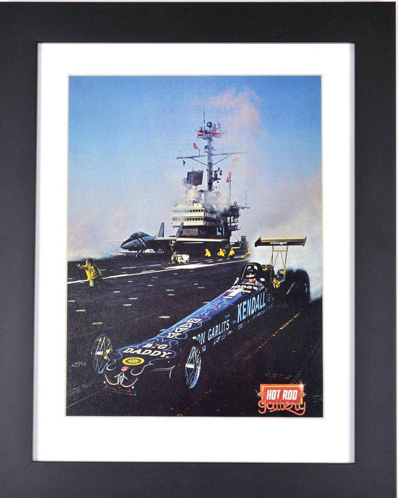 Vintage NHRA drag race framed wall art, Don Garlits Top fuel Dragster ...